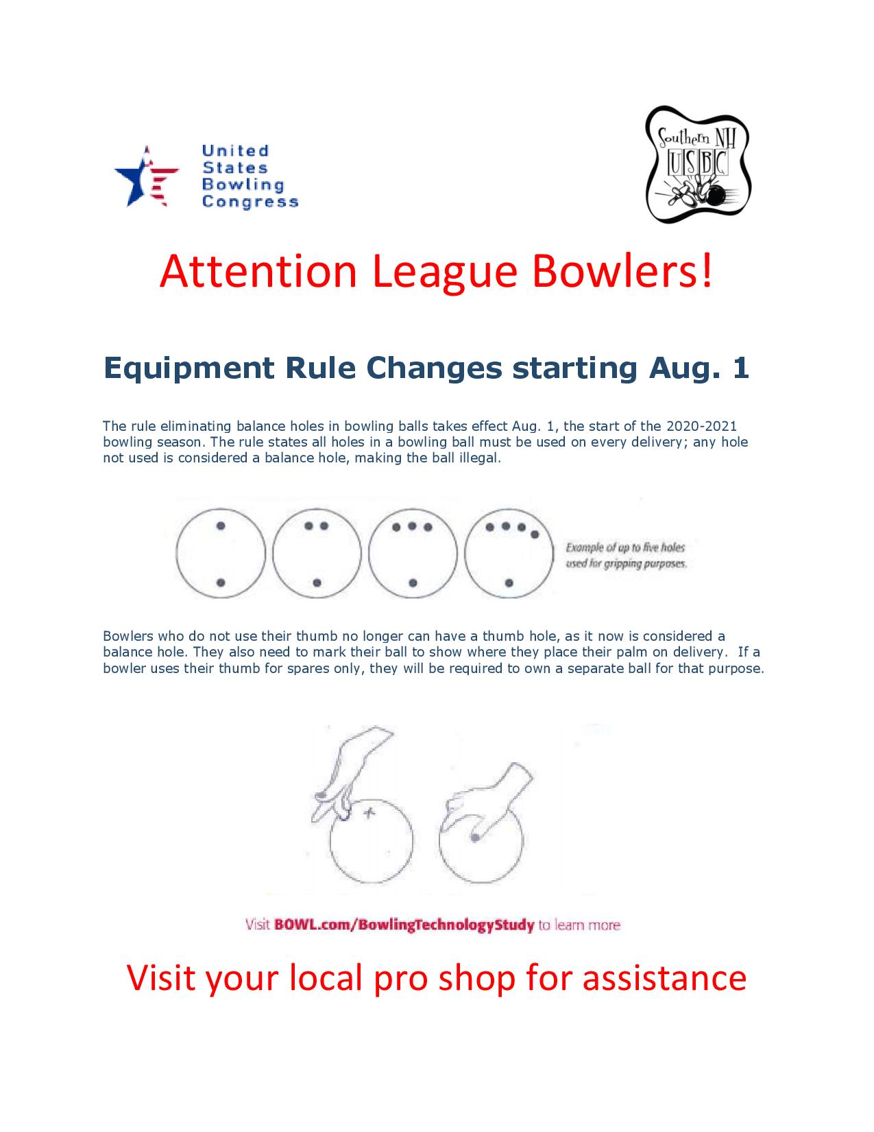 New Ball Drilling Specifications